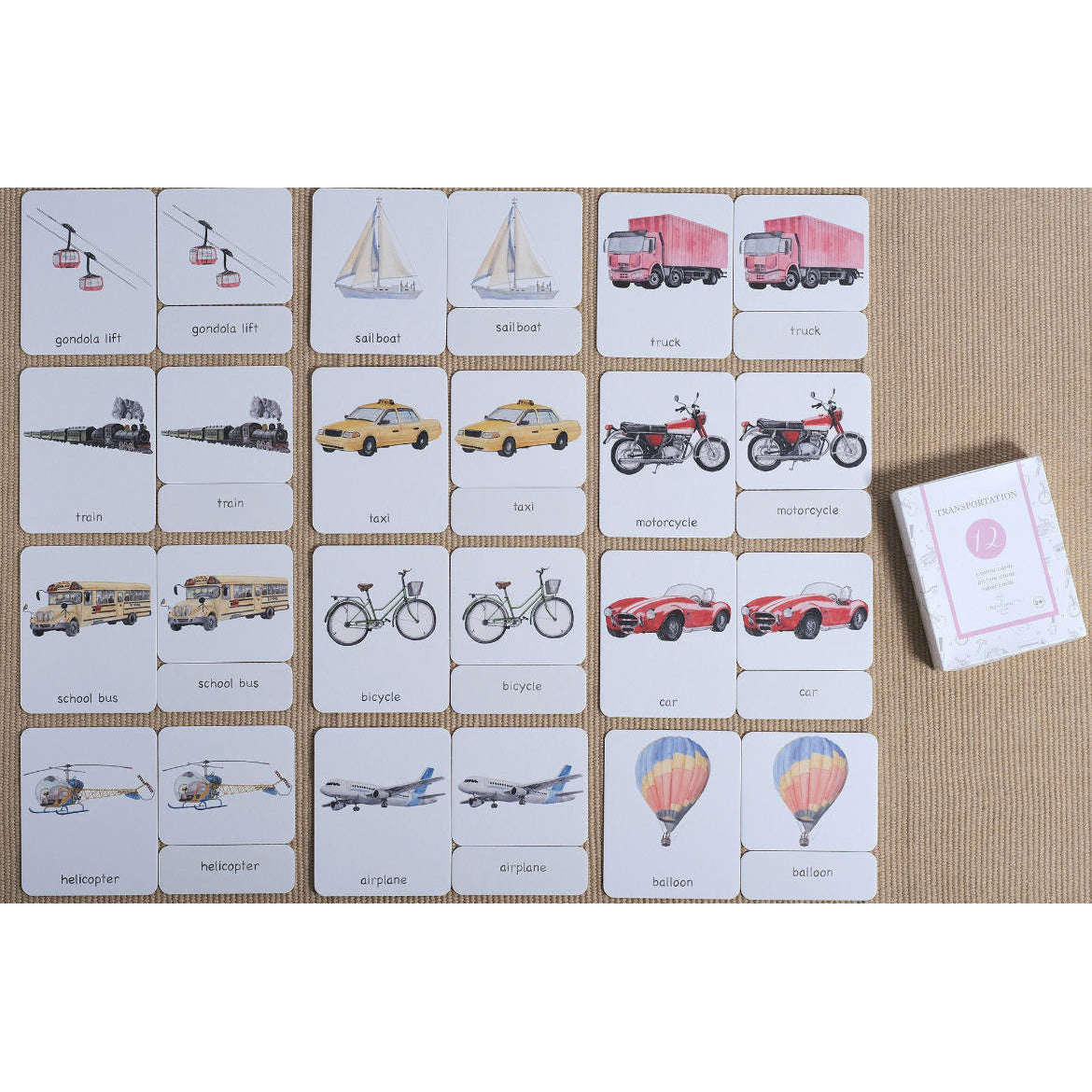 Transportation 3-Part Nomenclature Cards – Rosa La Belle, LLC.